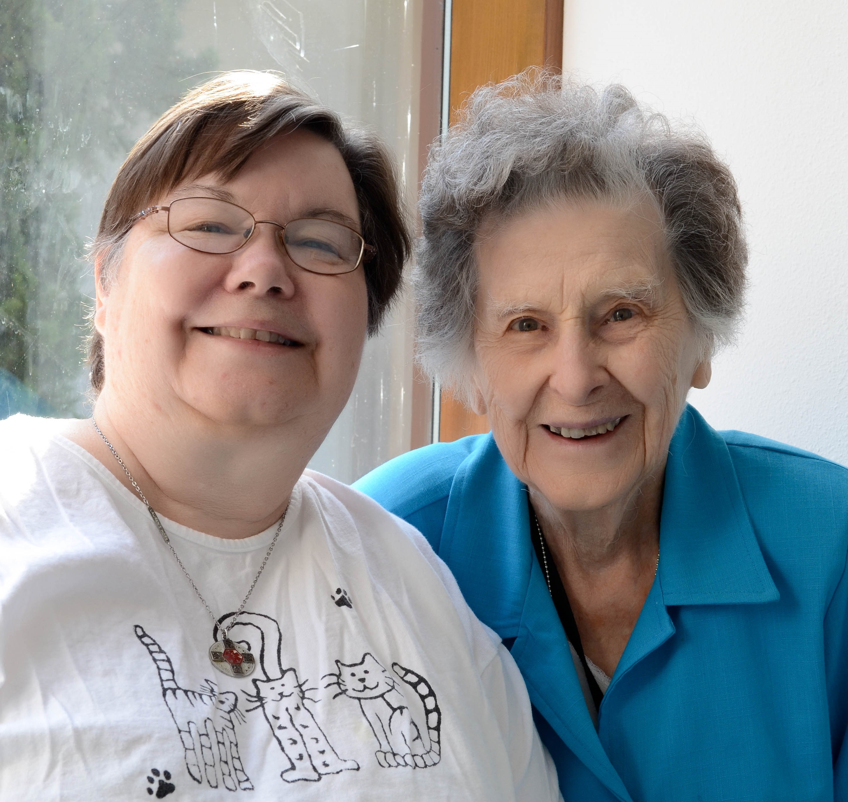 Mother and Daughter, Marion and Linda M, Join St. Mark!